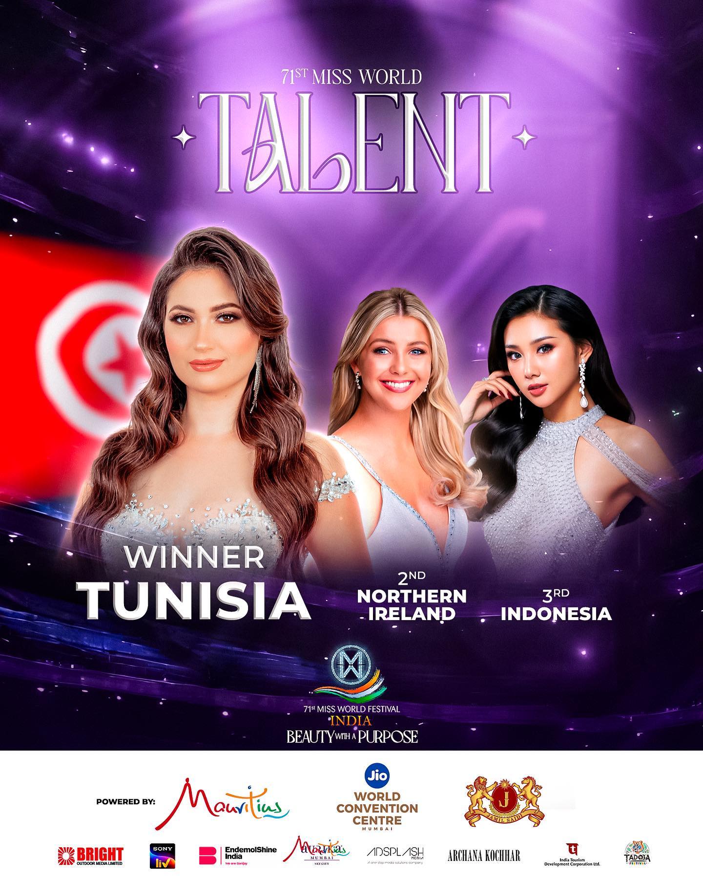 مسابقة ملكة جمال العالم 2024 : التونسيّة إيمان المحرزي تفوز بالمركز الأوّل في مسابقة المواهب ...